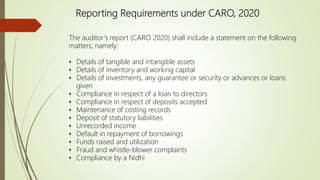 Auditing Reports (India) | PPTX