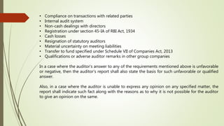 Auditing Reports (India) | PPTX