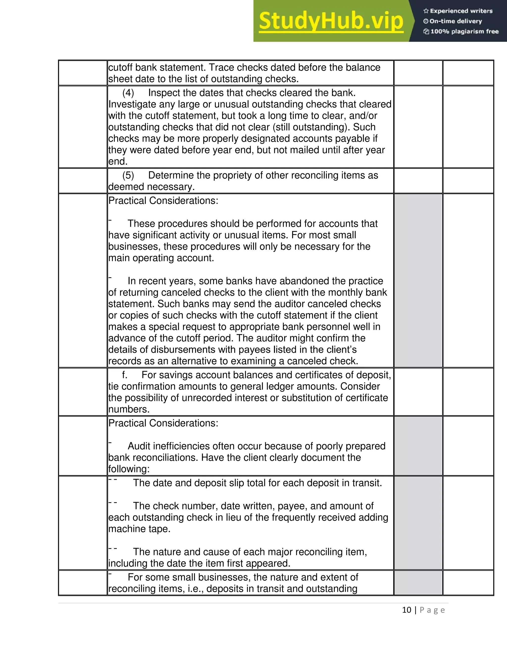 Auditing Manual For A Poultry Business | PDF