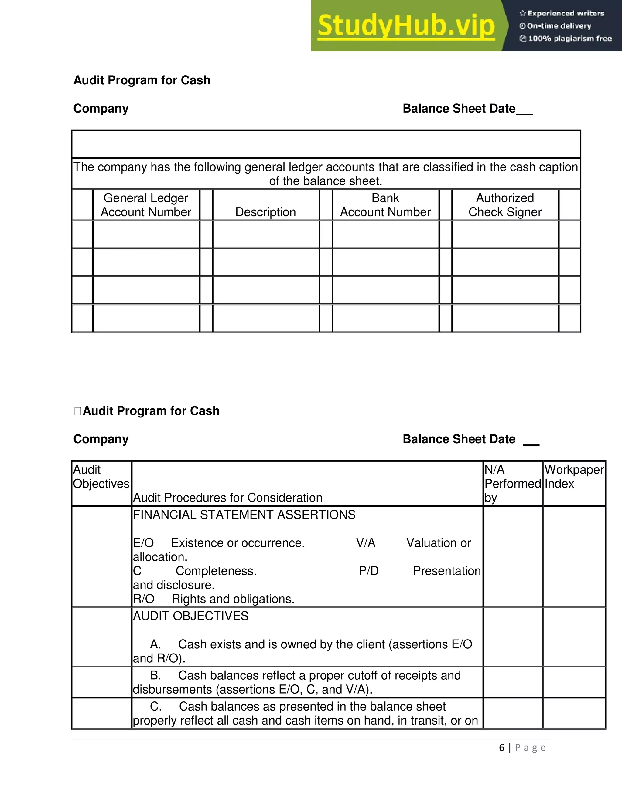 Auditing Manual For A Poultry Business | PDF