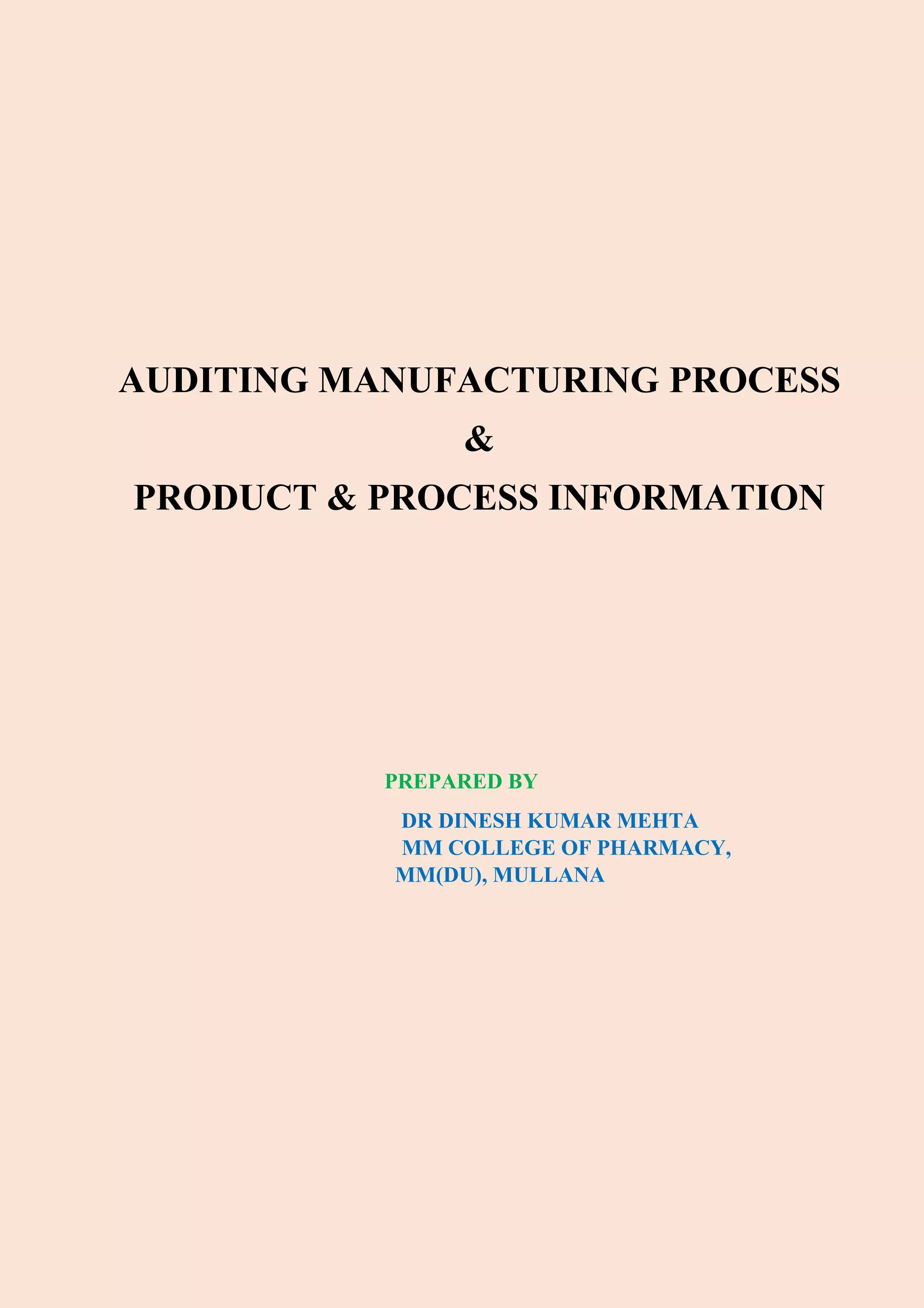 Auditing Manufacturing Process and Product and Process Information.pdf ...