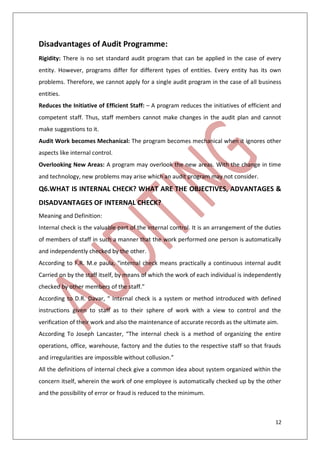 Auditing notes | PDF