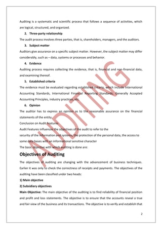 Auditing notes | PDF