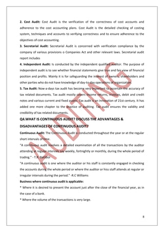 Auditing notes | PDF