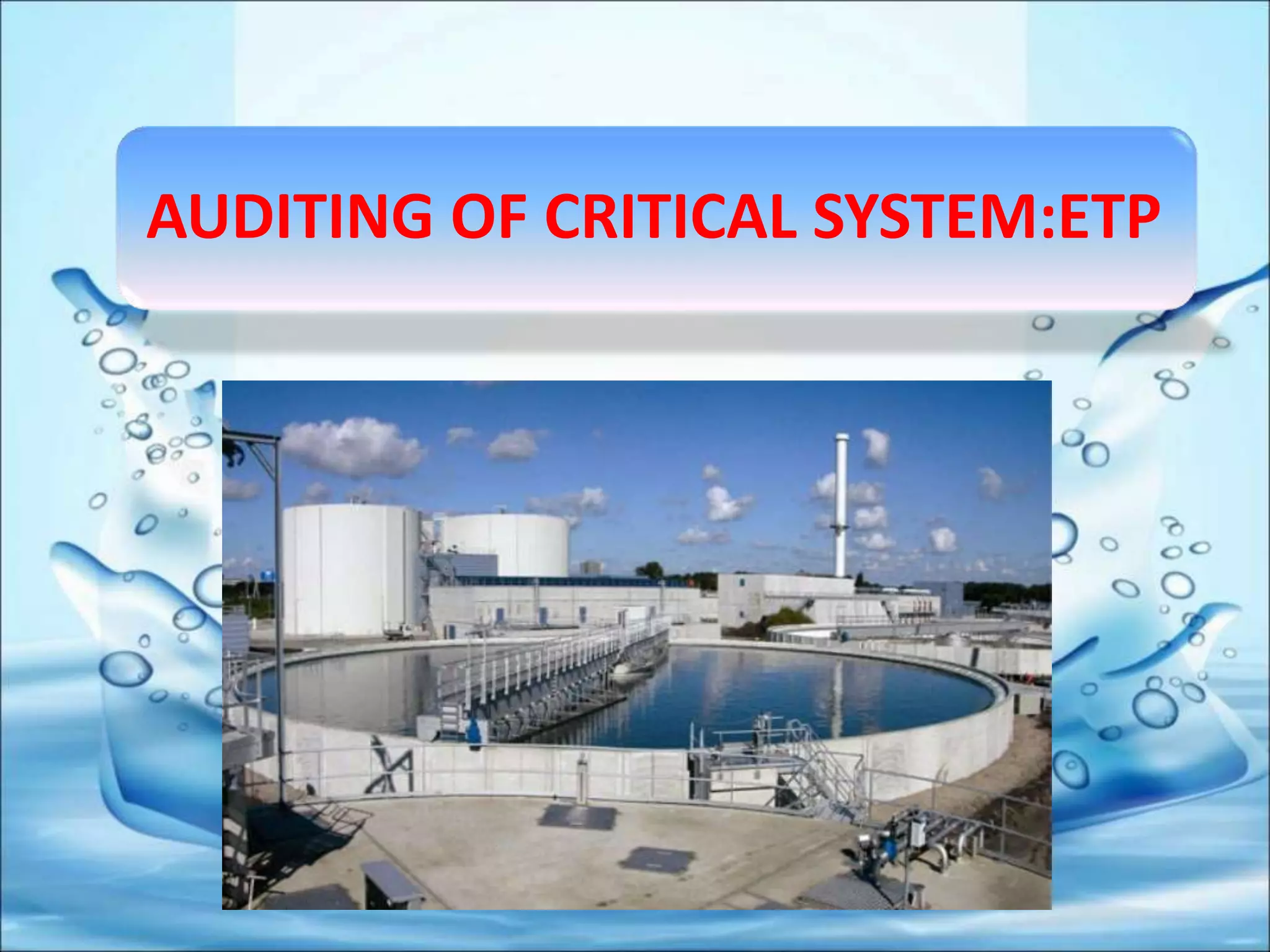Auditing of etp | PPT