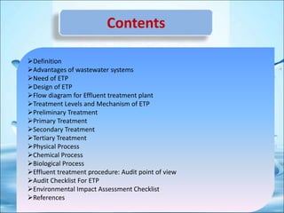 Auditing of etp | PPT