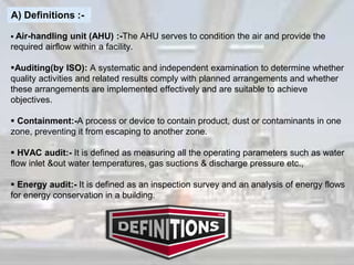 Auditing of hvac by parag | PPTX