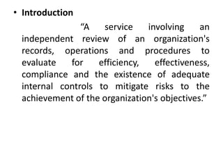 Auditing of microbiology laboratory | PPTX