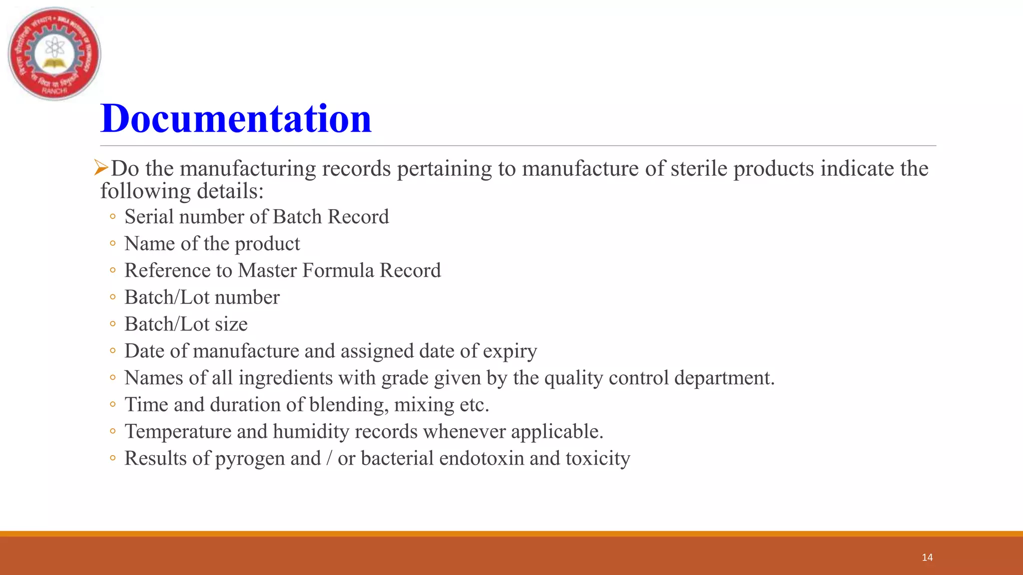 Auditing of sterile poduction | PPTX
