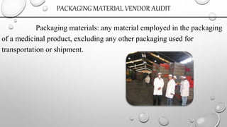 Auditing of vendors and production department | PPTX