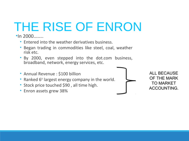 ENRON SCANDAL | PPT | Stocks and Bonds | Personal Investing