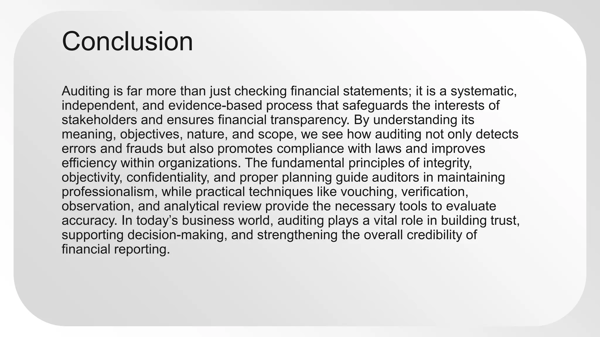 Auditing Presentation.presentation . Pdf | PDF