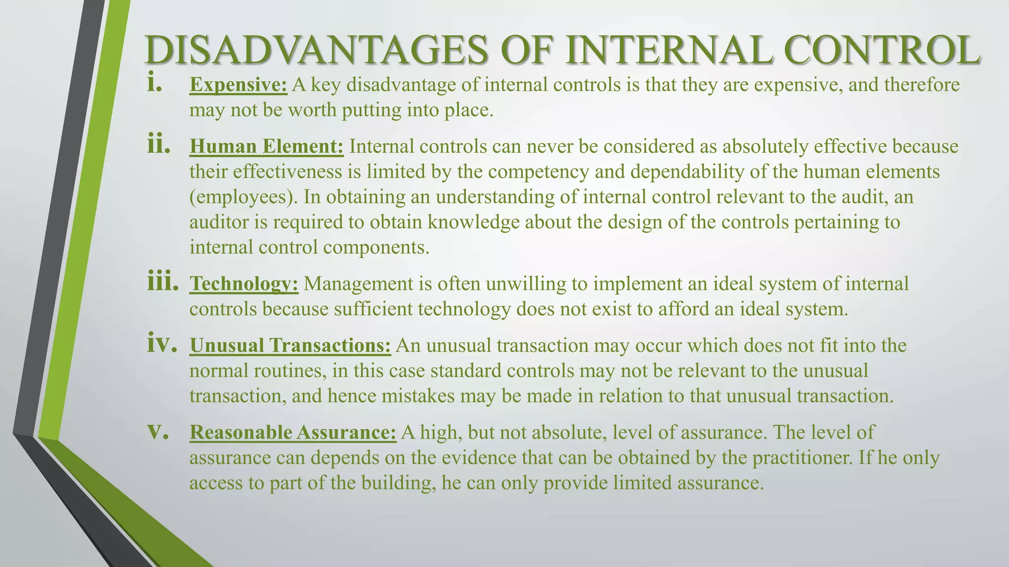 Auditing procedure & internal control system | PPTX