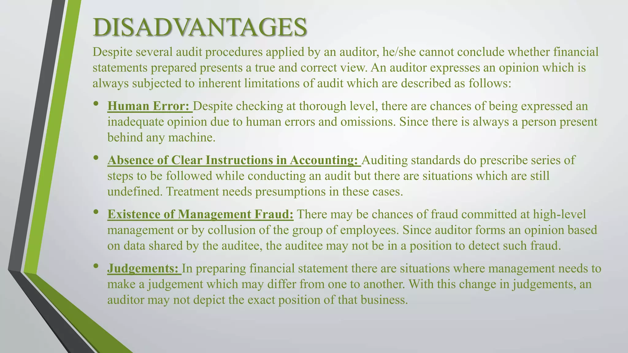 Auditing procedure & internal control system | PPTX