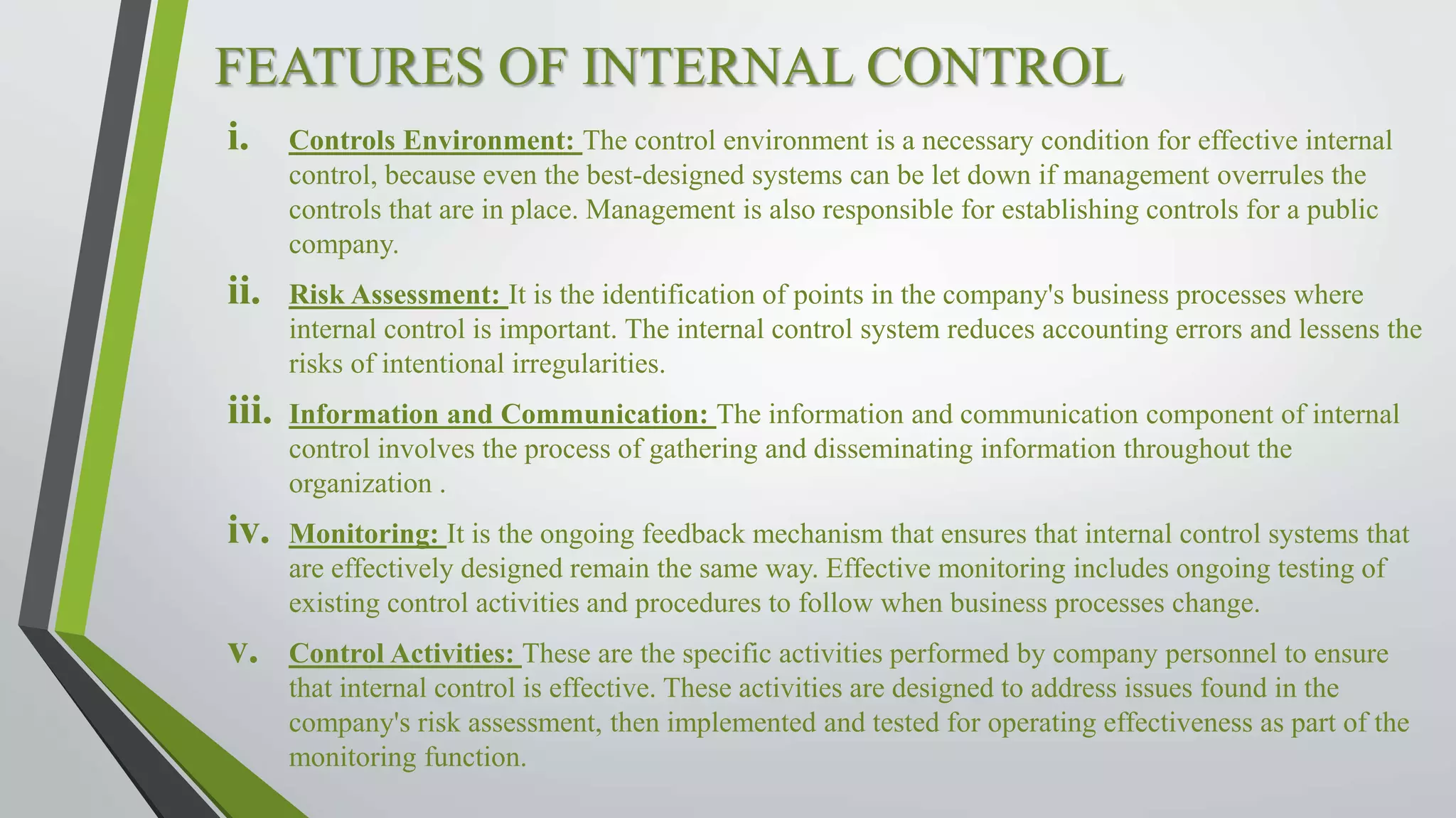 Auditing procedure & internal control system | PPTX