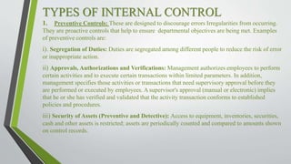 Auditing procedure & internal control system | PPTX