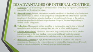 Auditing procedure & internal control system | PPTX
