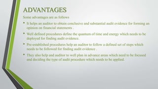 Auditing procedure & internal control system | PPTX