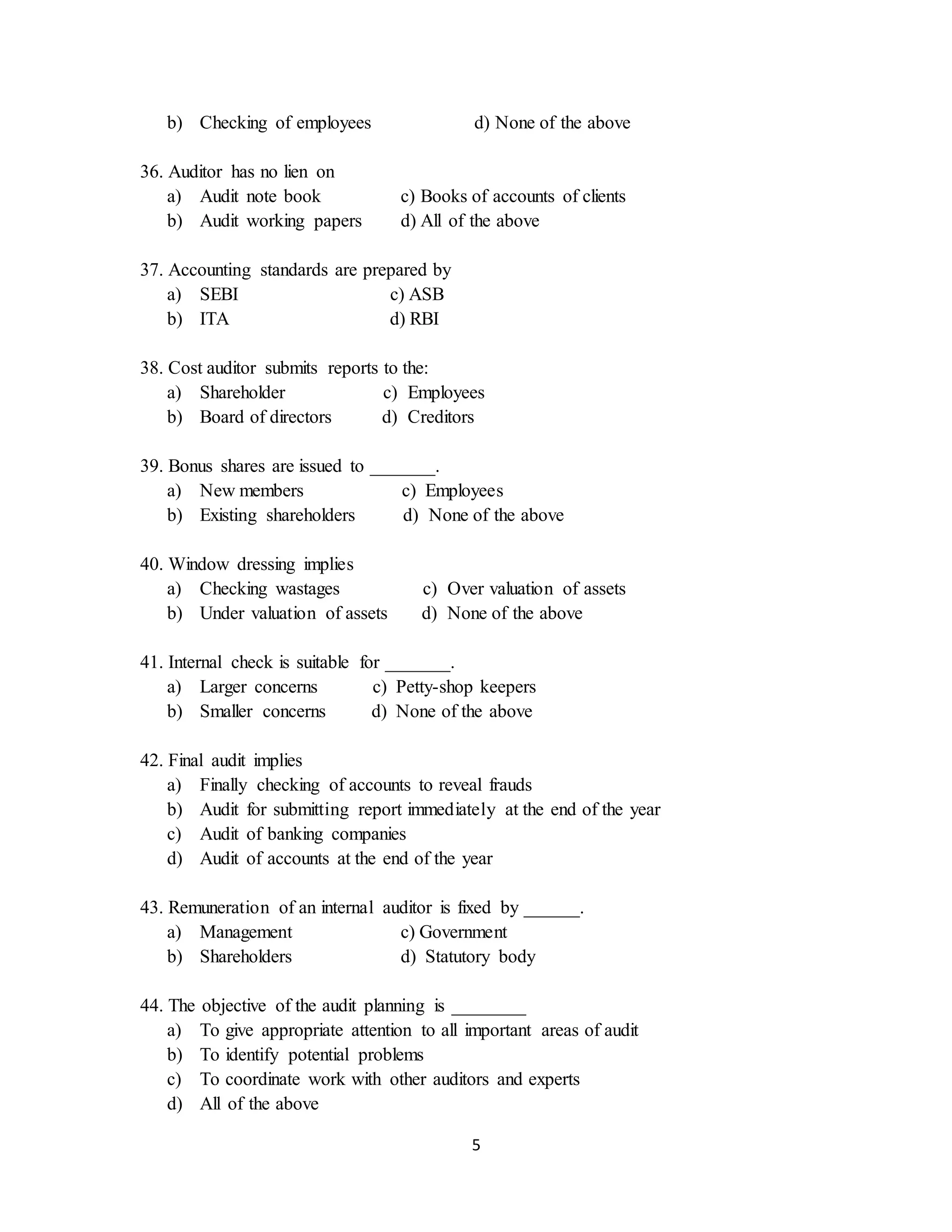Auditing question paper | DOCX