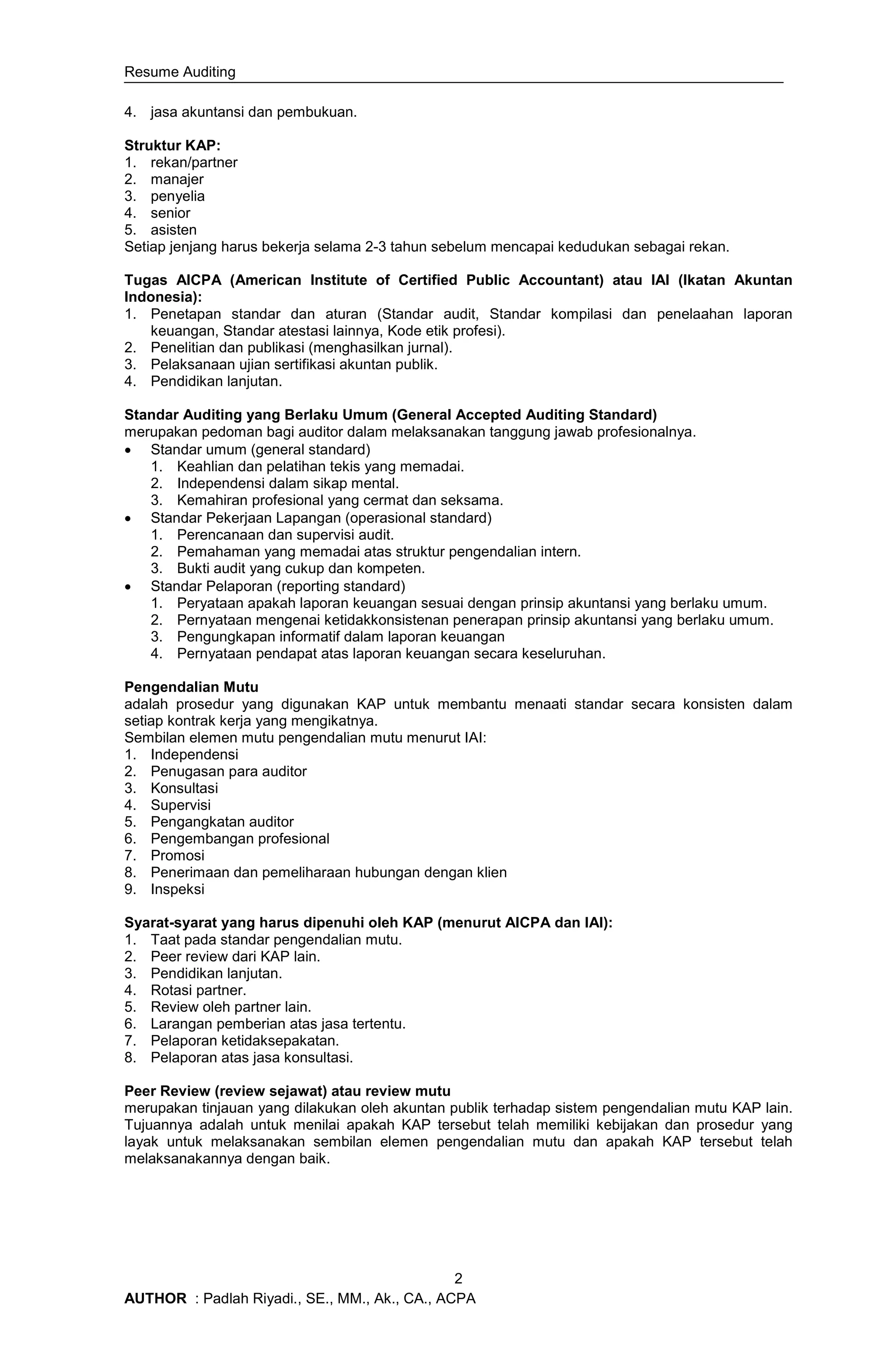 Auditing Resume Arens | PDF
