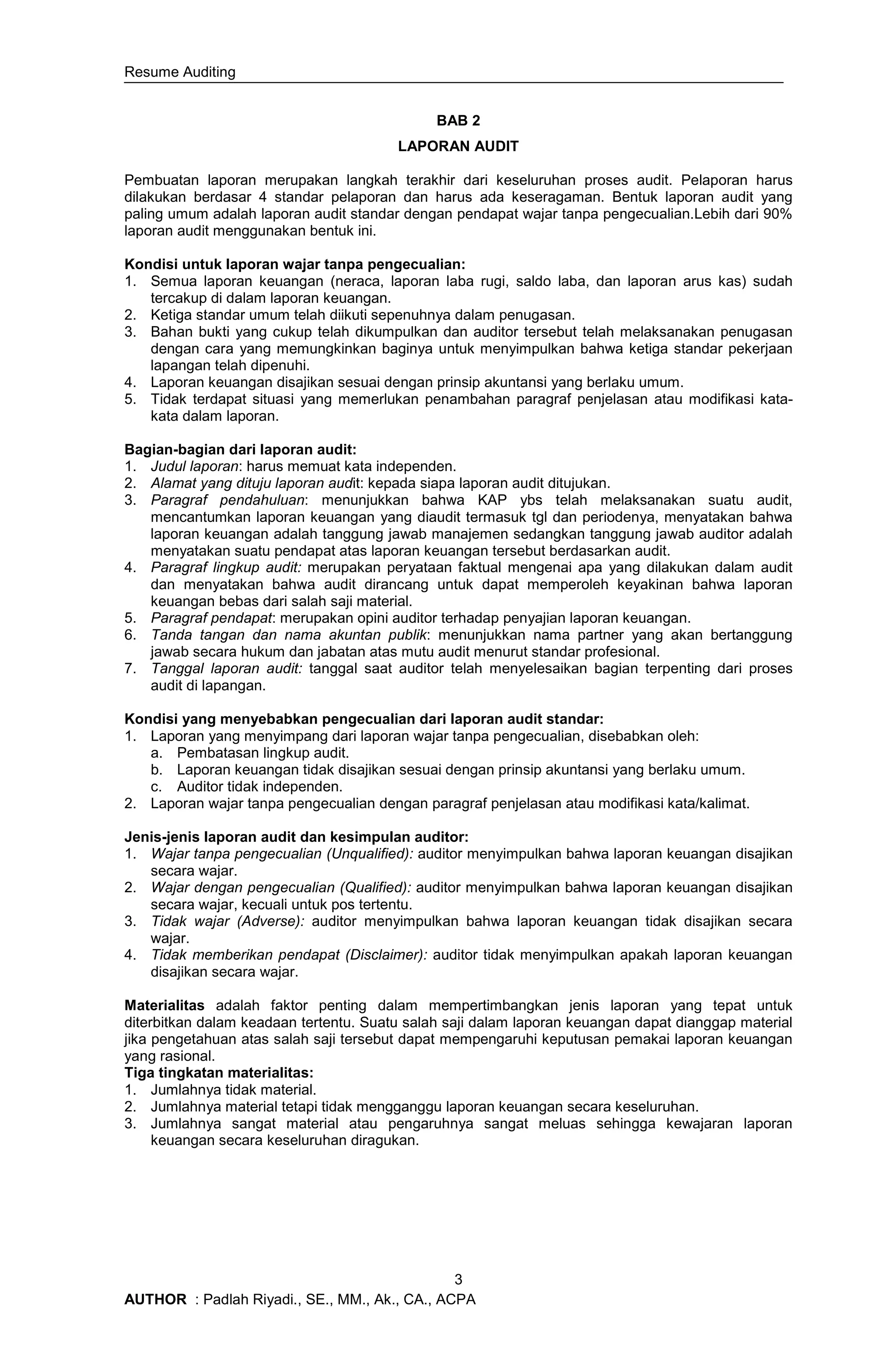 Auditing Resume Arens | PDF