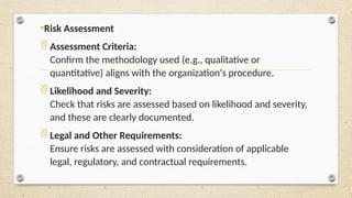 AUDITING RISK & HIRA REGISTERS.Hazards and Risk identification and ...