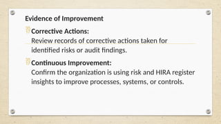 AUDITING RISK & HIRA REGISTERS.Hazards and Risk identification and ...
