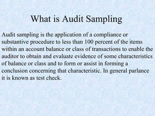 Auditing sampling presentation | PPT