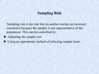 Auditing sampling presentation | PPT