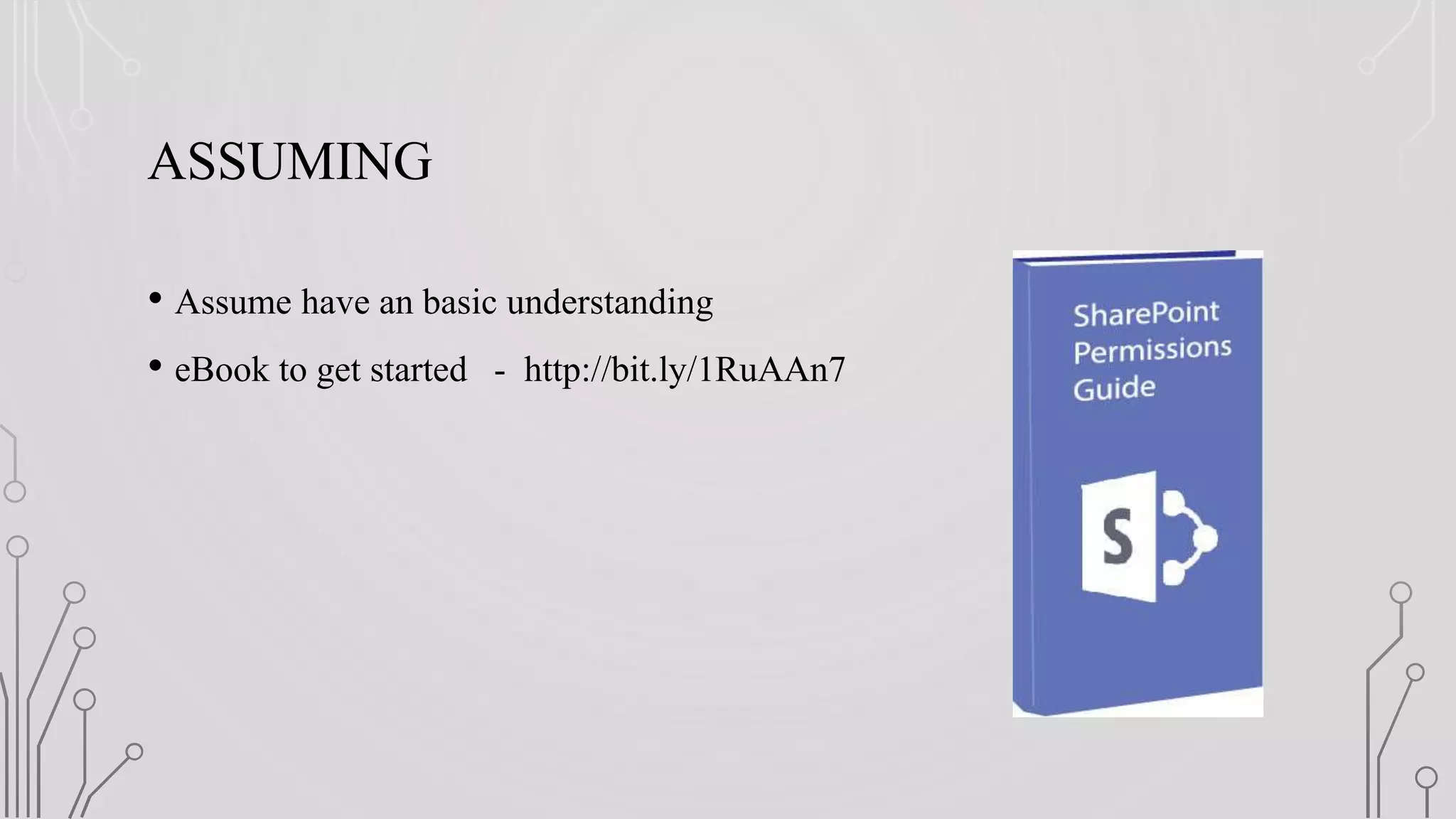 Auditing SharePoint Permissions | PPTX | Operating Systems | Computer Software and Applications