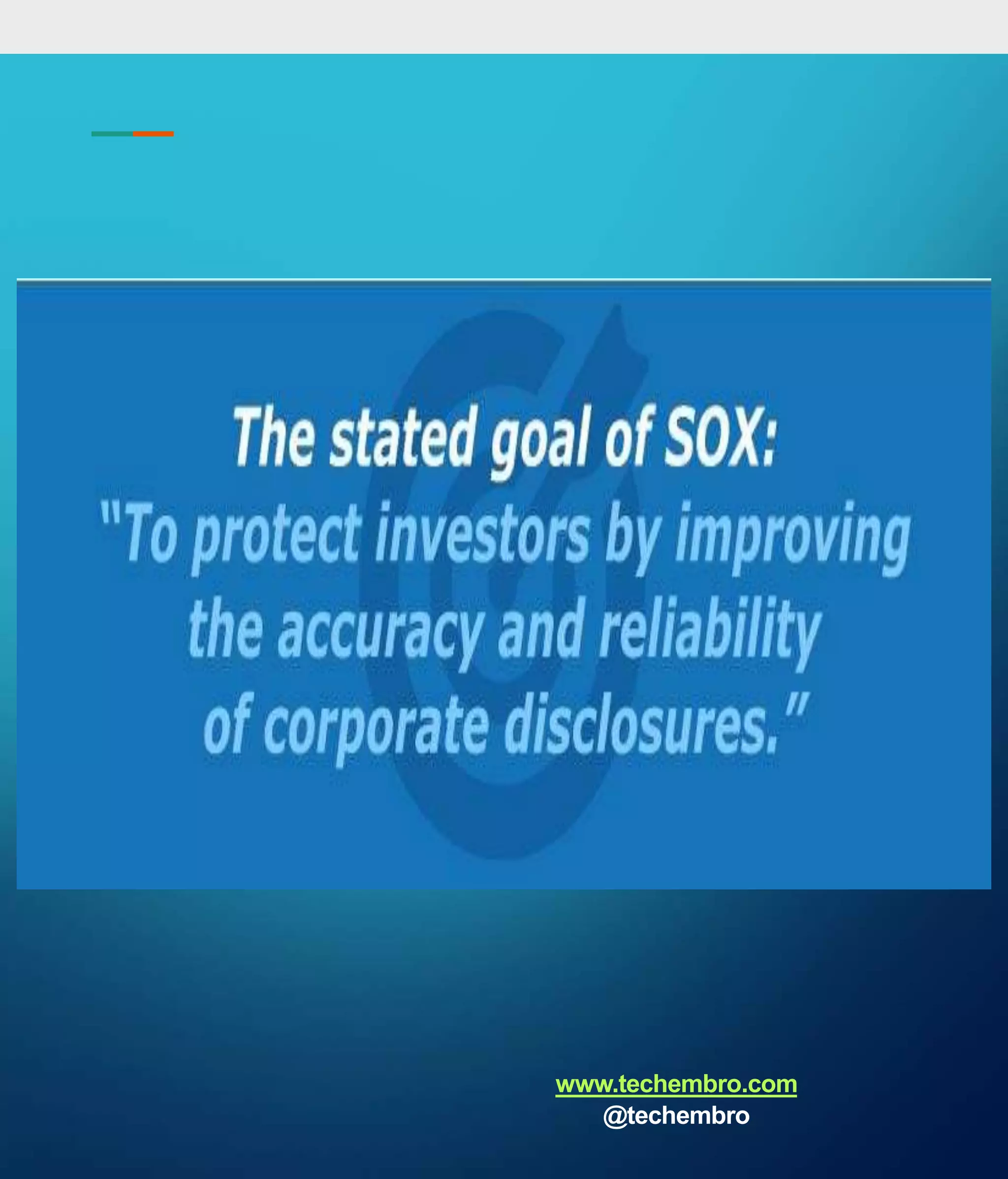 Auditing SOX ITGC Compliance | PPTX