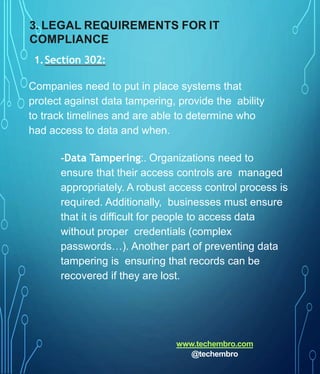 Auditing SOX ITGC Compliance | PPTX