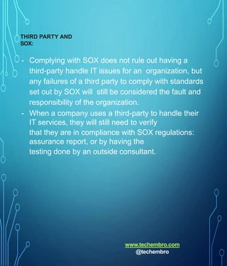 Auditing SOX ITGC Compliance | PPTX