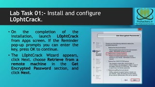 Auditing System Password Using L0phtcrack | PPTX