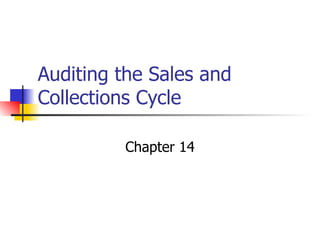 Auditing the sales and collections cycle | PPT