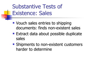 Auditing the sales and collections cycle | PPT