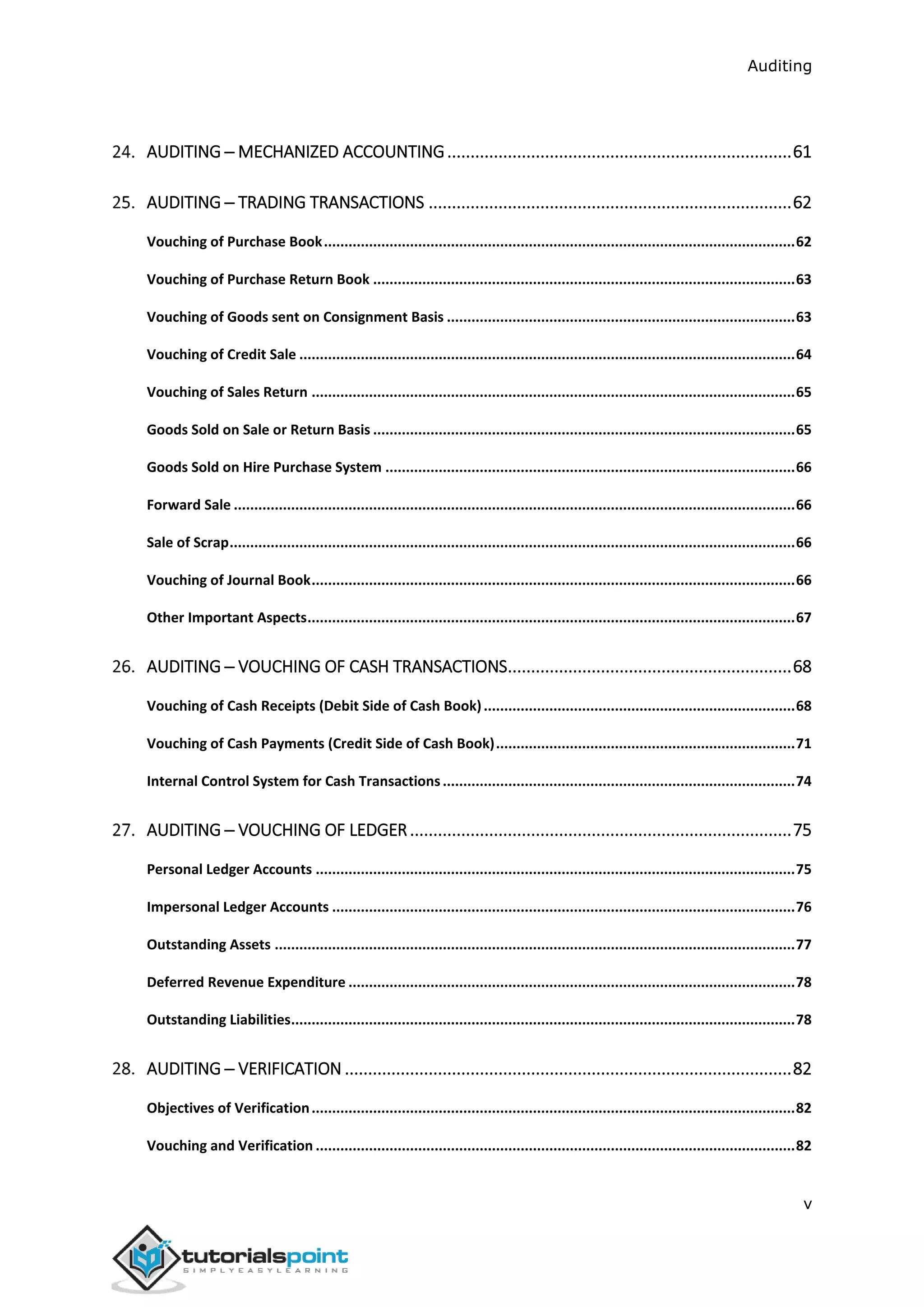 Auditing Tutorial Pdf