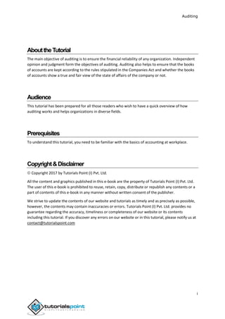 Auditing tutorial | PDF