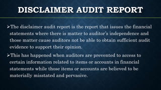 AUDIT REPORT [ AUDITING ] | PPTX