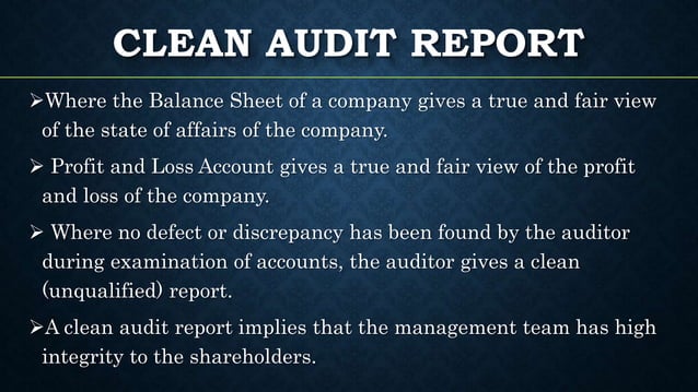 AUDIT REPORT [ AUDITING ] | PPTX