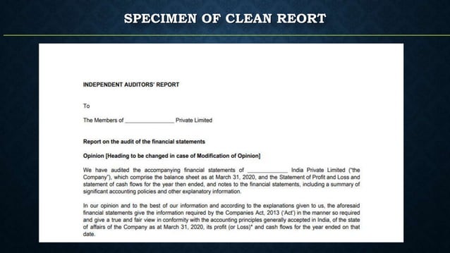 AUDIT REPORT [ AUDITING ] | PPTX