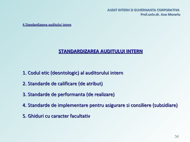 Audit intern si guvernanta corporativa | PPT