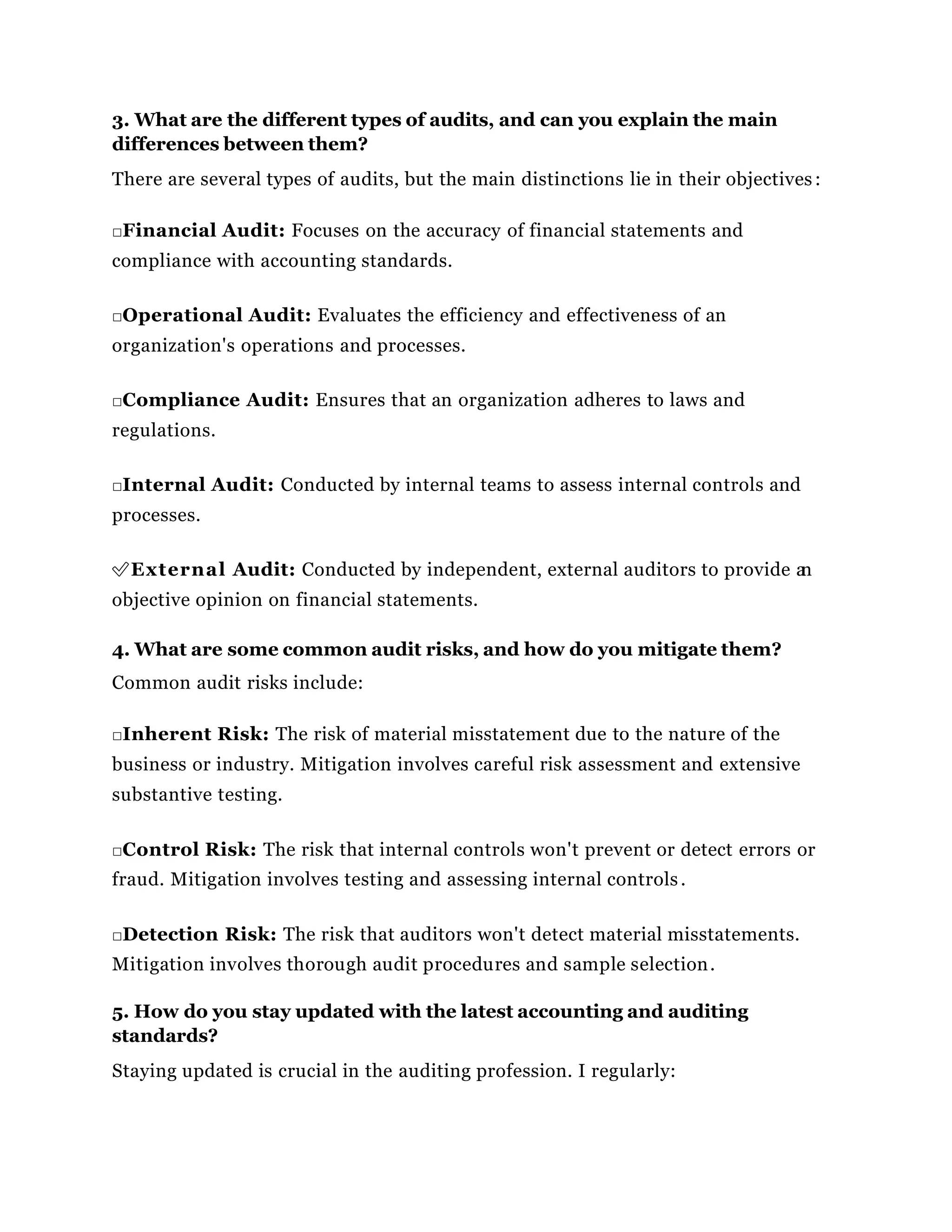 Audit Interview: Commonly Asked Questions & Expert Answers | Academy Tax4wealth | PDF