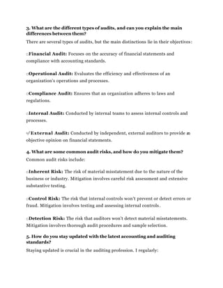 Audit Interview: Commonly Asked Questions & Expert Answers | Academy ...