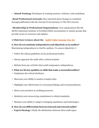 Audit Interview: Commonly Asked Questions & Expert Answers | Academy ...