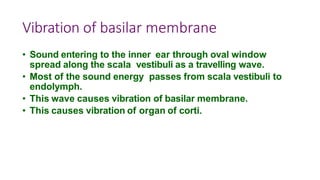 AUDITION auditory pathway endococlear potential | PDF