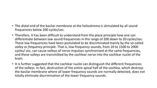 AUDITION auditory pathway endococlear potential | PDF