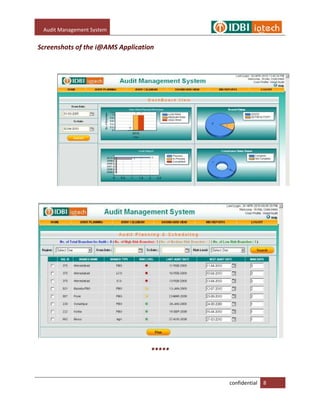 IDBI Intech - Audit Management Solution | PDF