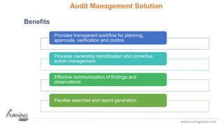 Audit Management Solution by TurningCloud | PPTX