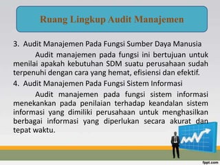 Audit manajemen ppt | PPTX